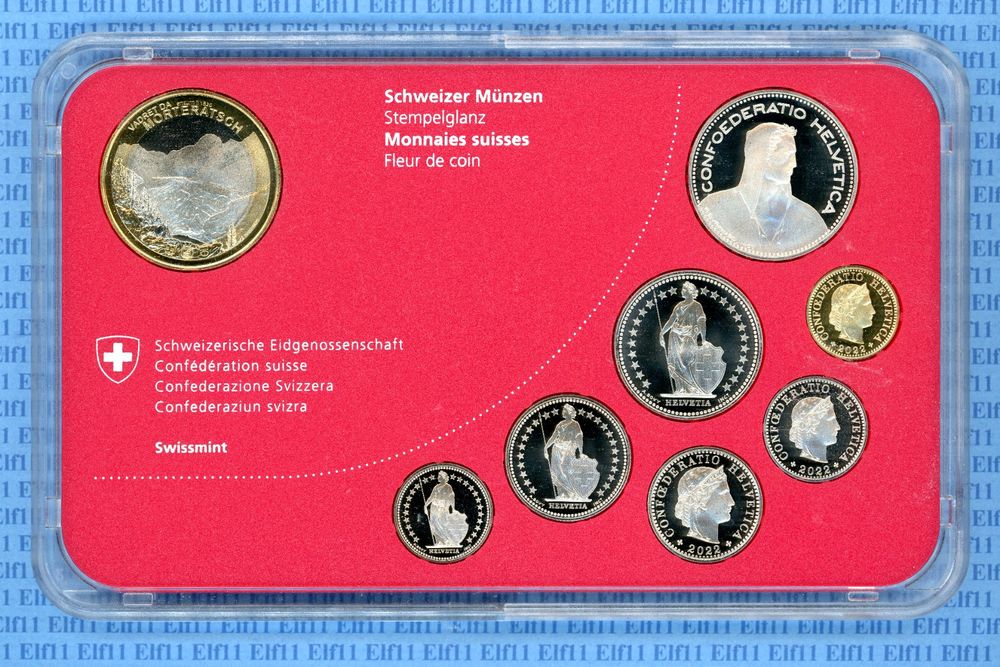 CHF-Münzsatz 2022 stgl Jahrgangssatz (Neu und originalverpackt) in Widnau für CHF 120 – mit ...