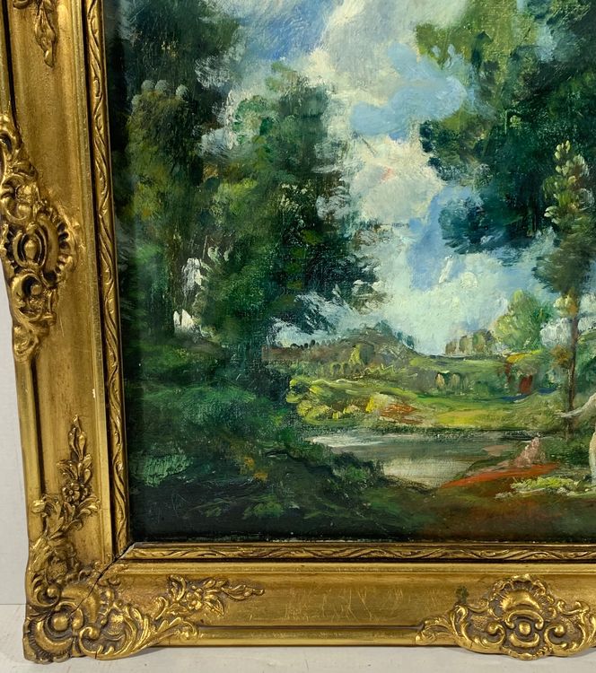 Lipot Herman (1884-1972) Gemälde Badende am See | Kaufen auf Ricardo