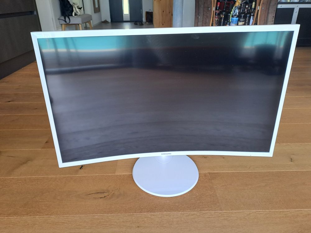 Samsung Curved Monitor, Model:C32F391FU, weiss, 32 Zoll (Gebraucht) in ...