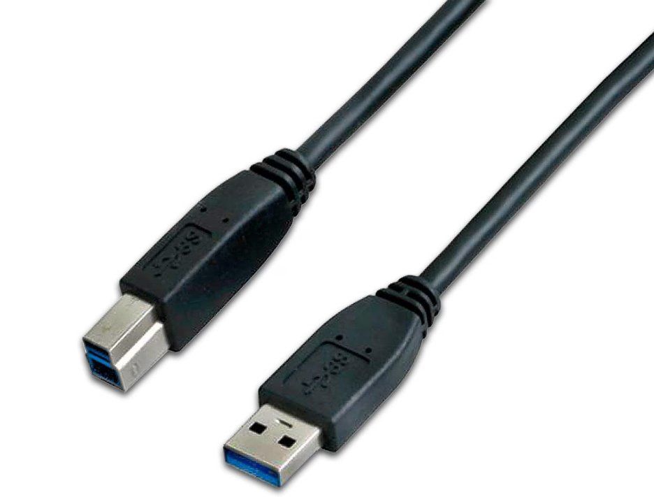 Anschlusskabel USB 3.0 Stecker A an Stecker B 1.8m (Neu und ...