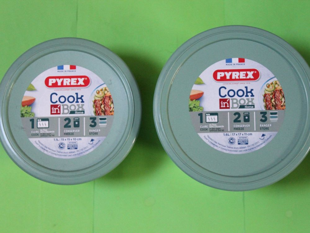 PYREX: 2 LEBENSMITTELBEHÄLTER AUS GLAS NEU + UNBENUTZT!!! (Neu und originalverpackt) in Tübach ...