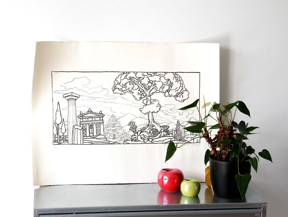 Max von Moos, Luzern - Lithografie signiert und datiert 1974 | Acheter ...