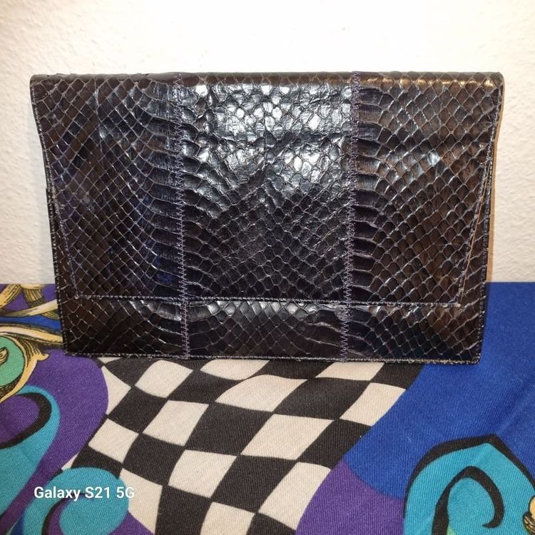 Damen Tasche Leder Schlangen Muster | Kaufen auf Ricardo