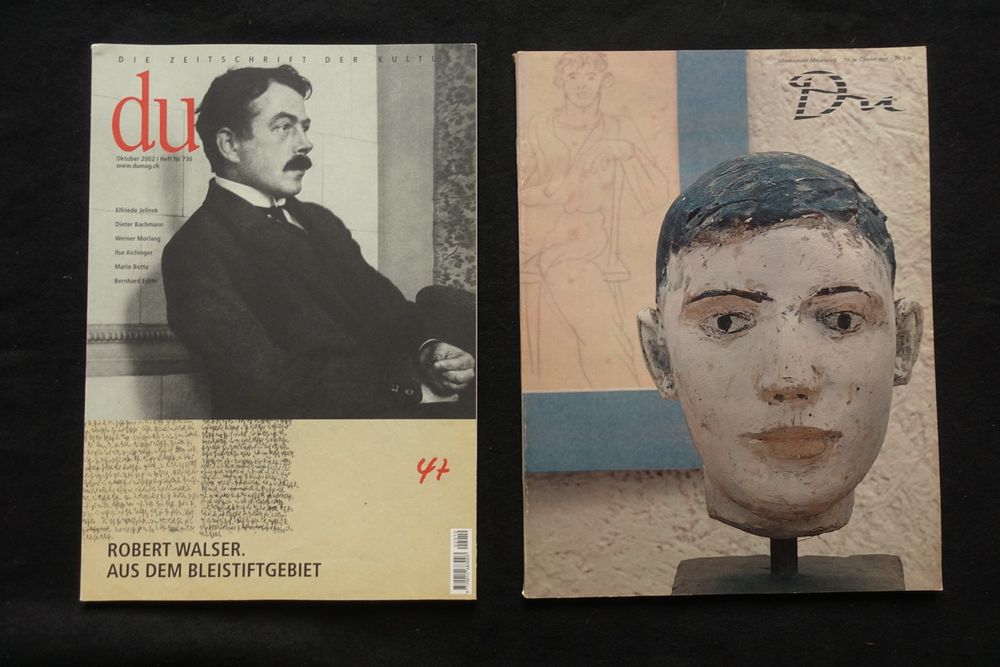 Robert Walser (und Karl Geiser): 2x Du Zeitschriften, 1957 (Gebraucht ...