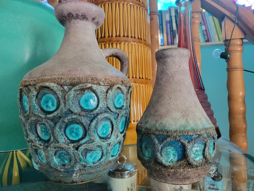 Sammlung Aquamarine Vintage Fat Lava Vasen 15 & 20cm hoch | Kaufen auf ...