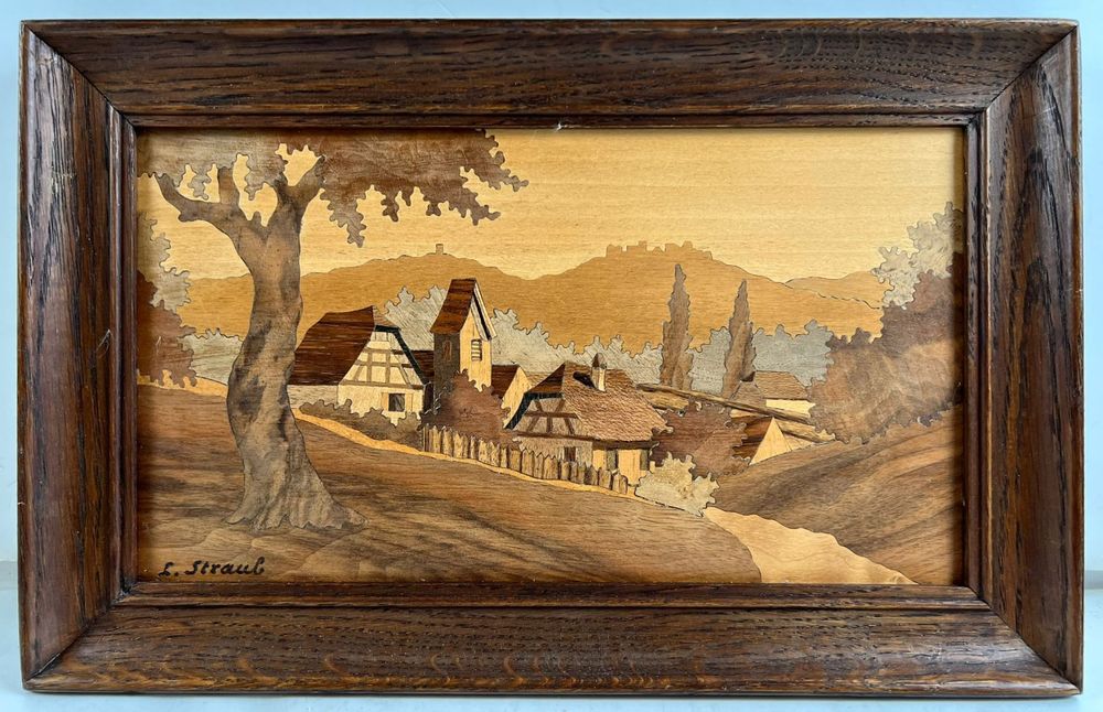 Landschaft Intarsien-Bild Handarbeit (Gebraucht) in Neuhausen am ...