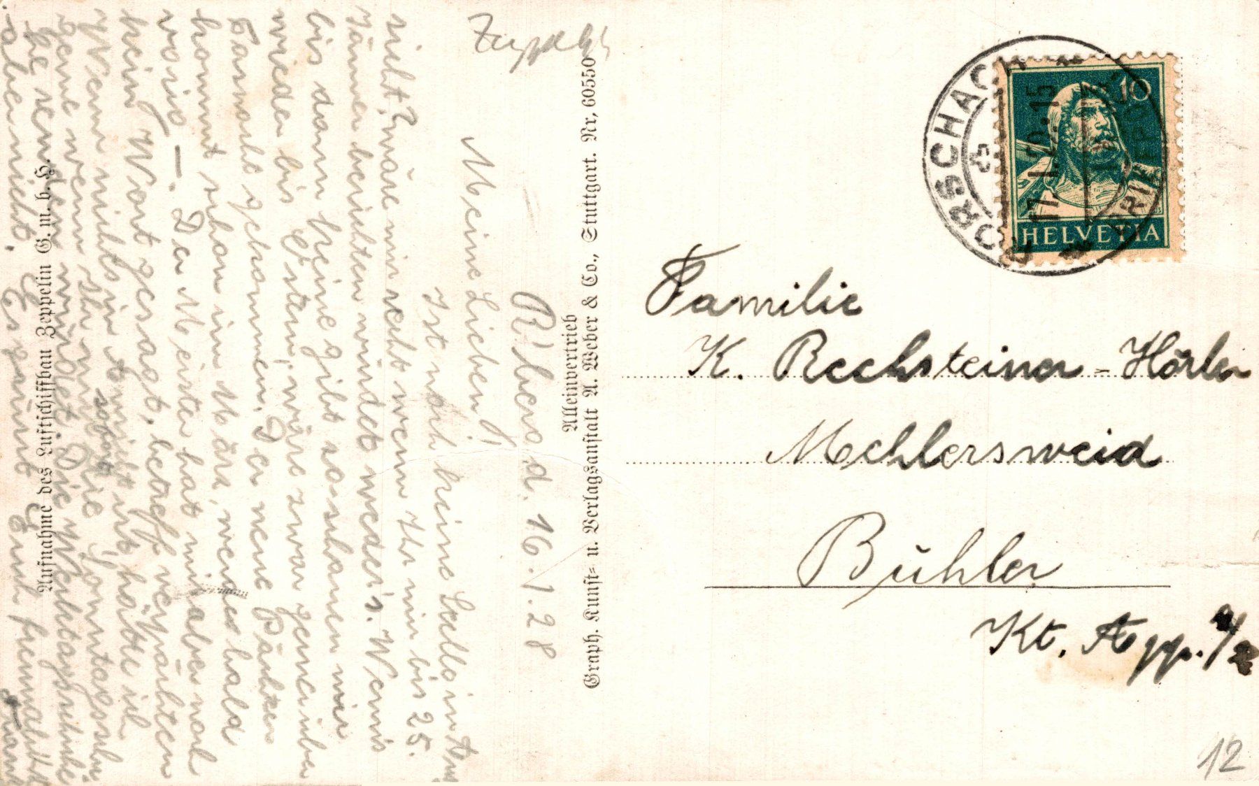 LZ 127 "Graf Zeppelin" bei der Landung (Gebraucht) in Bronschhofen für ...