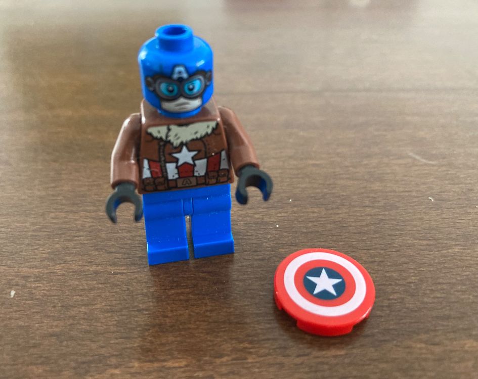 Lego Pilot Captain America sh374 Marvel Avengers Figur 76076 (Neu ...