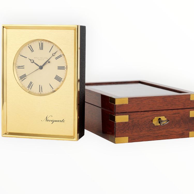 Magnificent Rare Patek Philippe Naviquartz Table clock 🎁 (Gebraucht) in Apples für CHF 4800 ...
