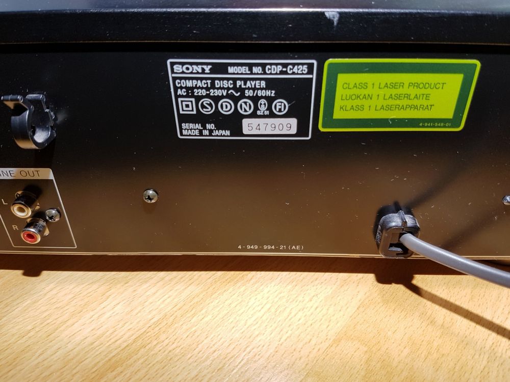 5 fach CD Wechsler SONY CDP-C425 | Kaufen auf Ricardo