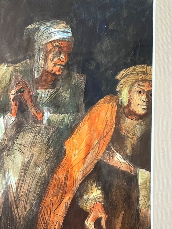 Walter Krebs Aquarell signiert gerahmt | Kaufen auf Ricardo