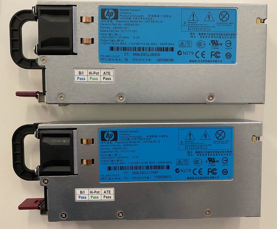 2x HP Server Power Supply 460W HSTNS-PL14 | Kaufen auf Ricardo