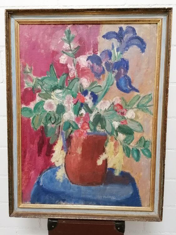 Ölgemälde - Stillleben - Blumen in Vase | Kaufen auf Ricardo