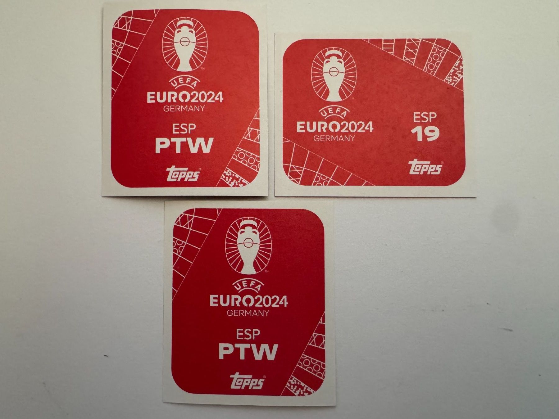 TOPPS EM 2024 / ESP PTW (Gold/Rot) - ESP 19 -3x LAMINE YAMAL (Gebraucht ...