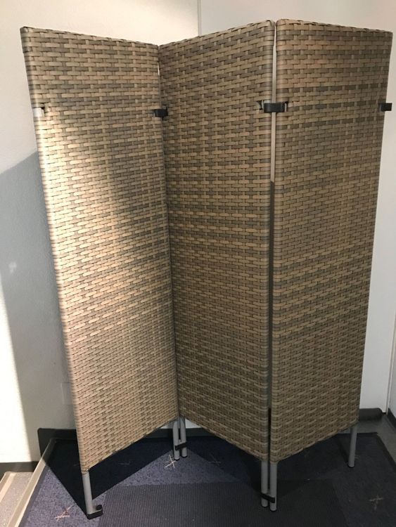 Paravent 3-teilig Rattan-Style (Gebraucht) in Ebikon für CHF 80 – nur ...