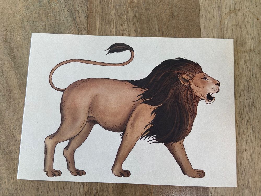 AK Illustration Vintagestyle Löwe Lion | Kaufen auf Ricardo