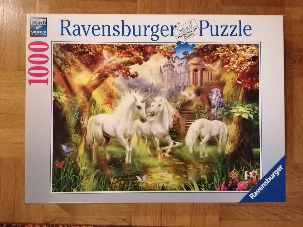 Ravensburger Puzzle 1000 Teile - Einhörner Motiv (Neu (gemäss Beschreibung)) in Schönenbuch für ...