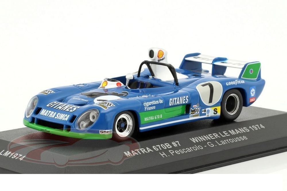 MATRA 670B #7 Sieger 24h Le Mans 1974 1:43 von IXO (Neu und ...