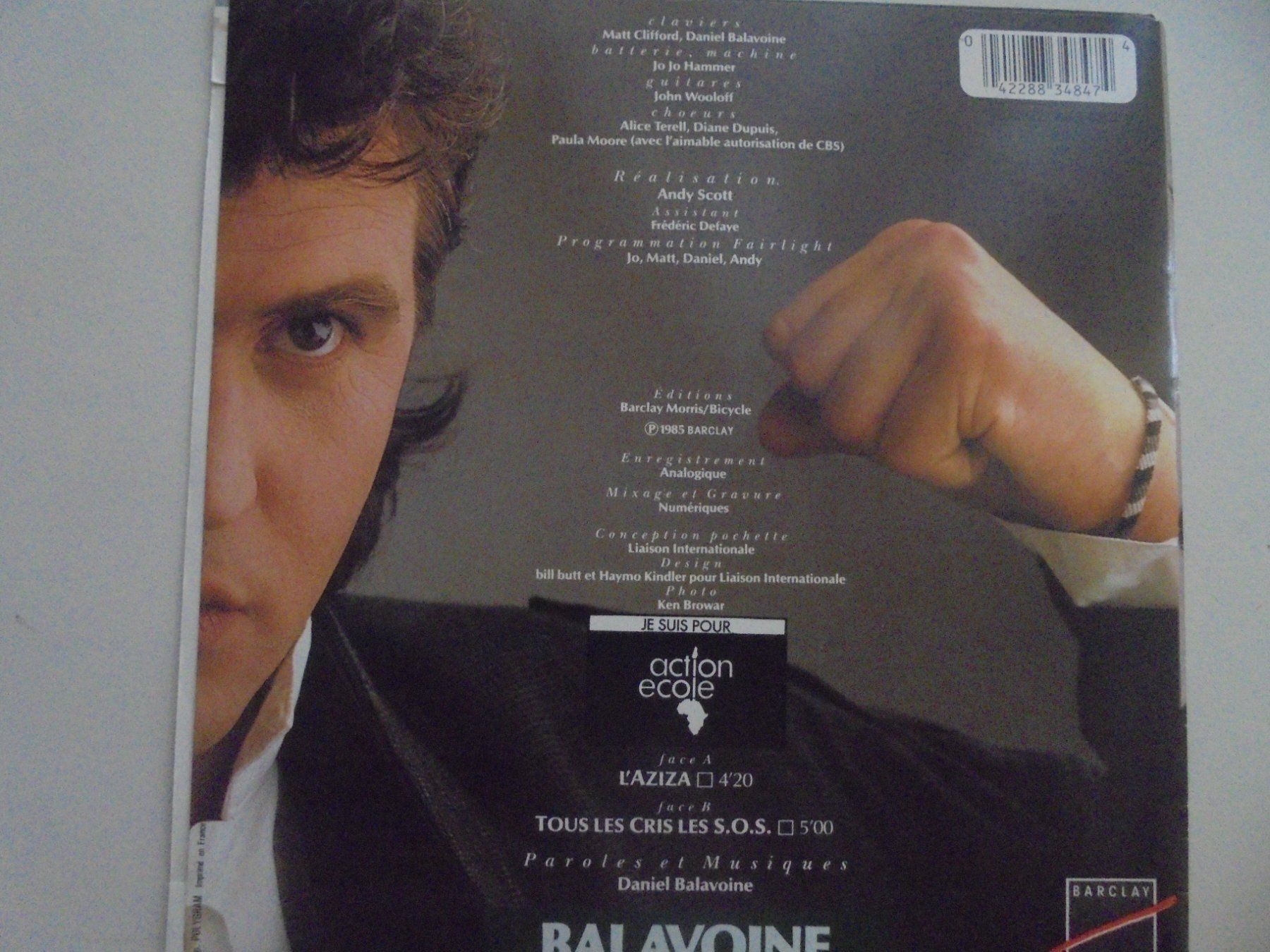 Daniel Balavoine " l' Aziza " France 1985 (label papier) VG (D'occasion ...