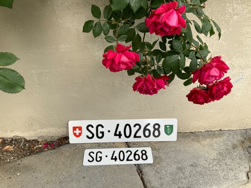 Autonummer Kennzeichen Kontrollschild SG (Gebraucht) in St. Gallen für CHF 1688 – mit Lieferung ...