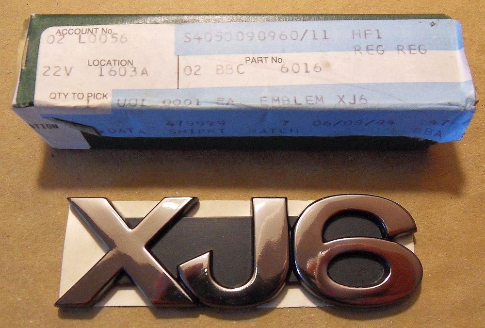 Jaguar XJ6 S3 Trunk Boot Badge, BBC6016 (Neu und originalverpackt) in ...