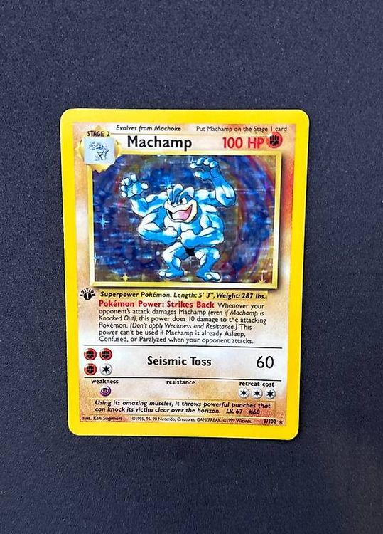 Machamp Base Set #8 Pokemon Karte 151 / Zustand sehr gut (Gebraucht) in ...