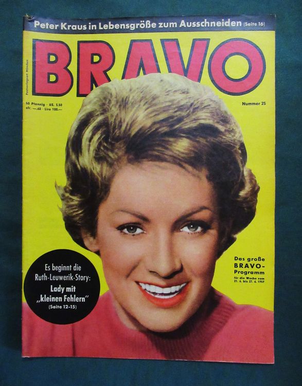 BRAVO Jugendzeitschrift Nr. 25, Juni 1959 (Gebraucht) in hedingen für ...