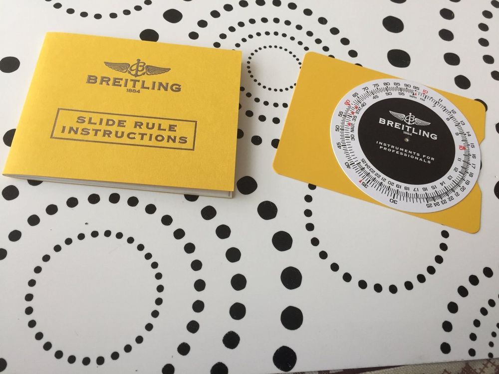 BREITLING ORIGINAL - SLIDE RULE AND INSTRUCTIONS - NEW !!! | Kaufen auf ...