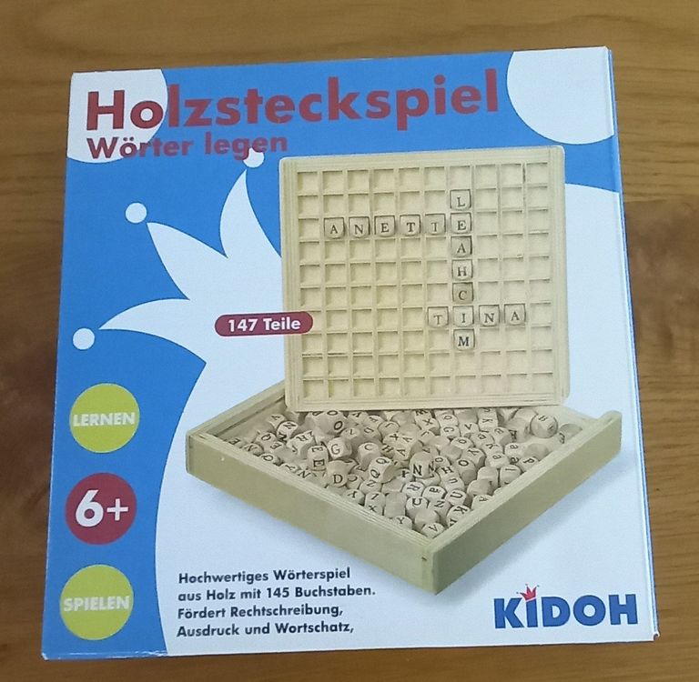 *HOLZSTECKSPIEL: WÖRTER LEGEN* VON KIDOH; NEU (Neu (gemäss Beschreibung ...