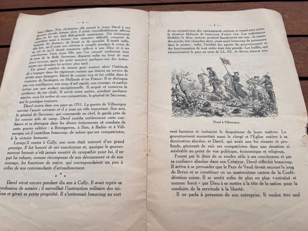 Livret Au Major Davel 1723 - 1923 anniversaire 15 pages (Gebraucht) in ...