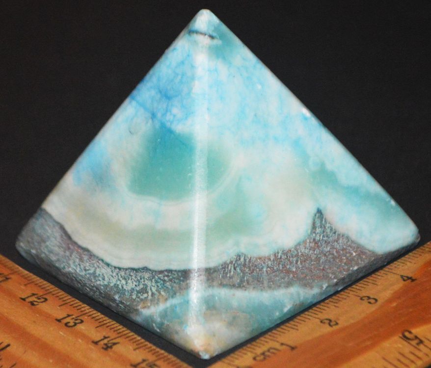 Deko - Heilstein W-51 – Pyramide - Ägyptischer Alabaster – 5 (Neu und ...