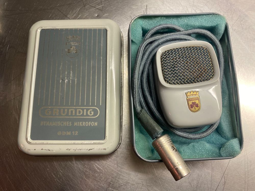 Grundig Grundig Vintage 50er Dynamisches Mikrofon 1958 gdm12 (Gebraucht ...