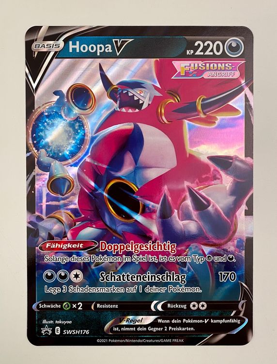 Folipurba & Glaziola VSTAR & Hoopa XXL Promo Pokemon Karten (Gebraucht ...