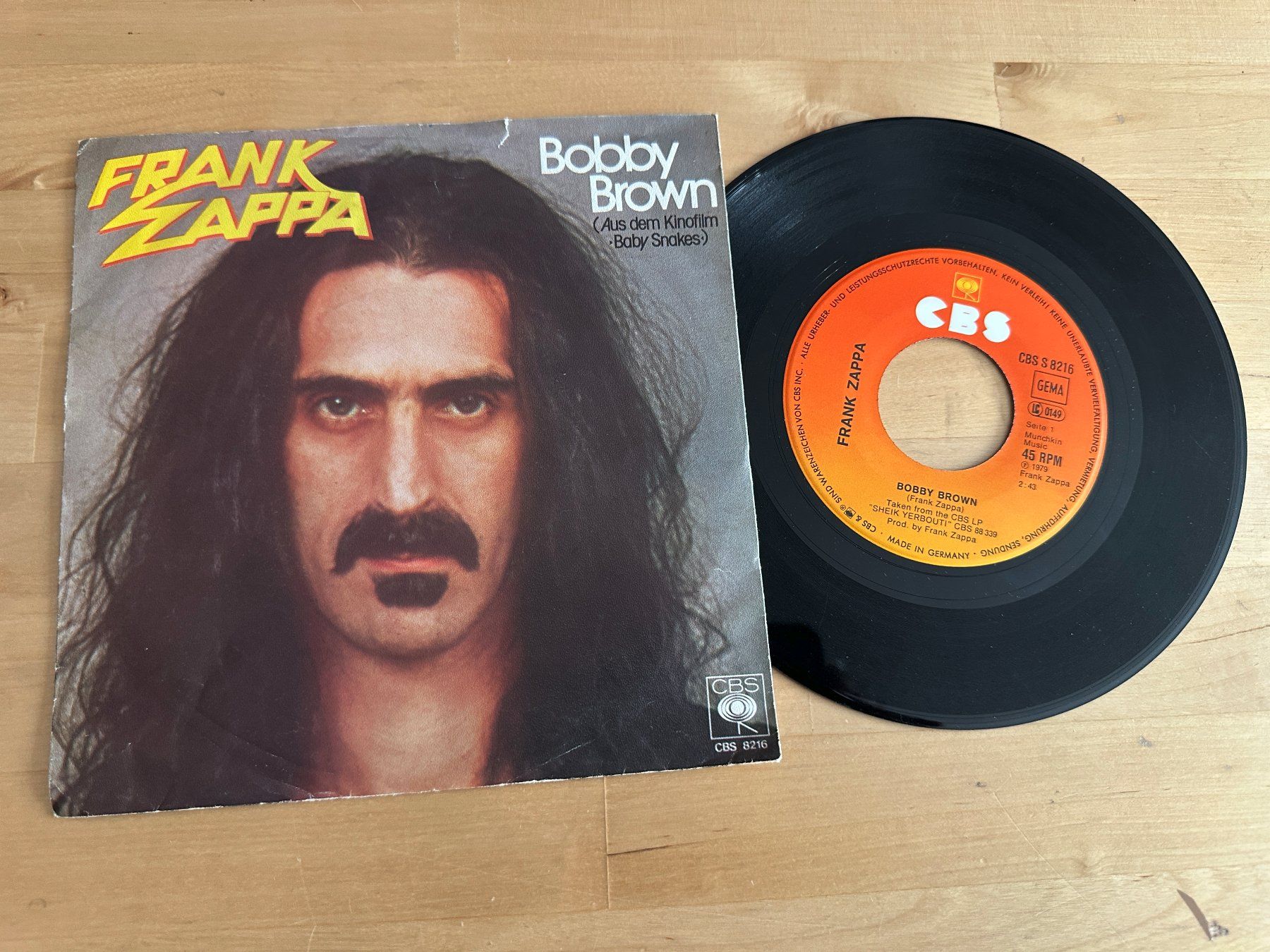 FRANK ZAPPA Kult Hit Bobby Brown Single 70's Top Progressvie (Gebraucht ...