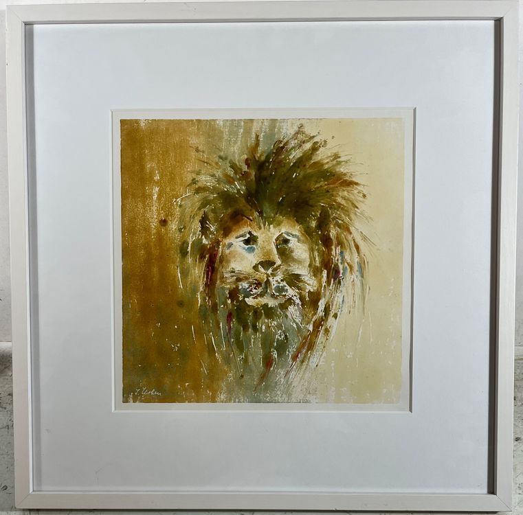 Löwe Kopf Aquarell, Unleserlich Signiert (Gebraucht) in Root für CHF 19 – mit Lieferung auf ...
