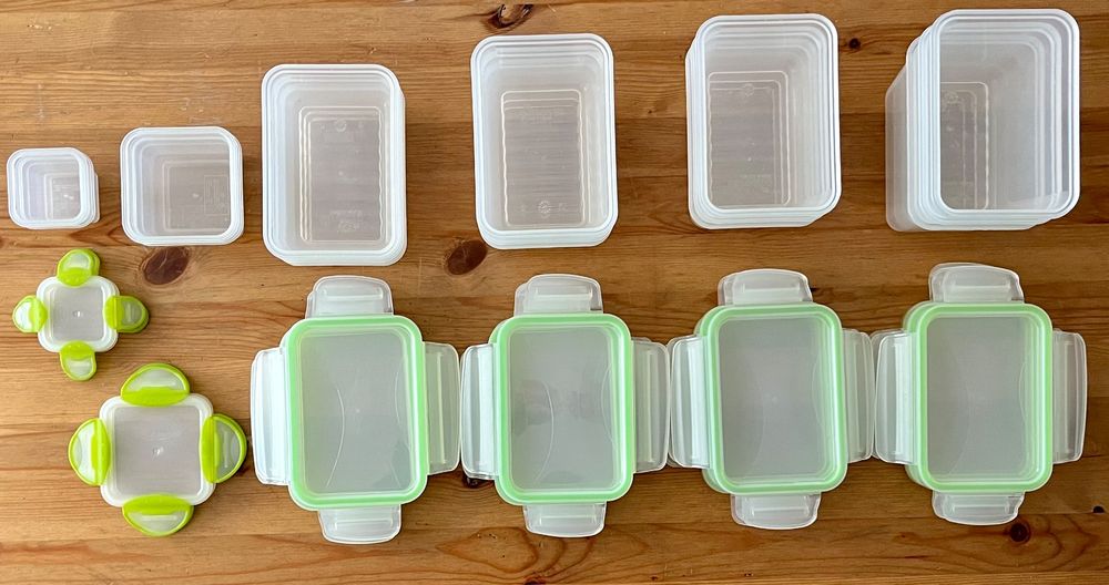 16 Tupperware 12x von rotho SWISS MADE, 4x von clip fresh (Gebraucht ...