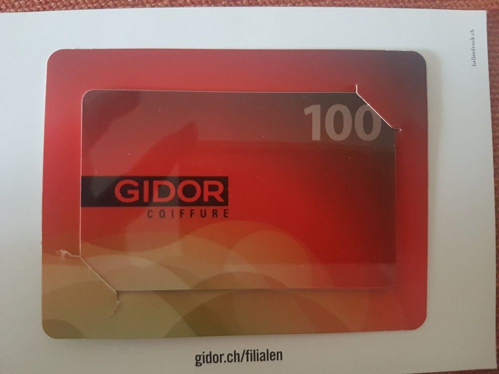 Gidor Coiffure Gutschein Wert 100.- | Kaufen auf Ricardo