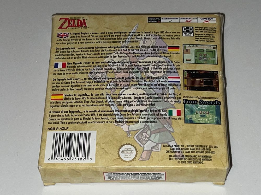 GBA Spiel - Zelda: A Link to the Past and Four Swords (OVP) (Gebraucht ...