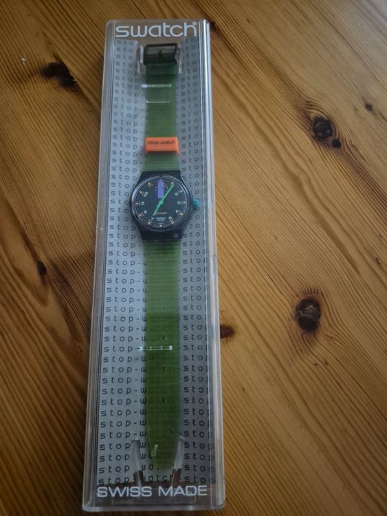 Swatch Uhr grün Vintage 90er Kult Retro Sammleruhr OVP | Kaufen auf Ricardo