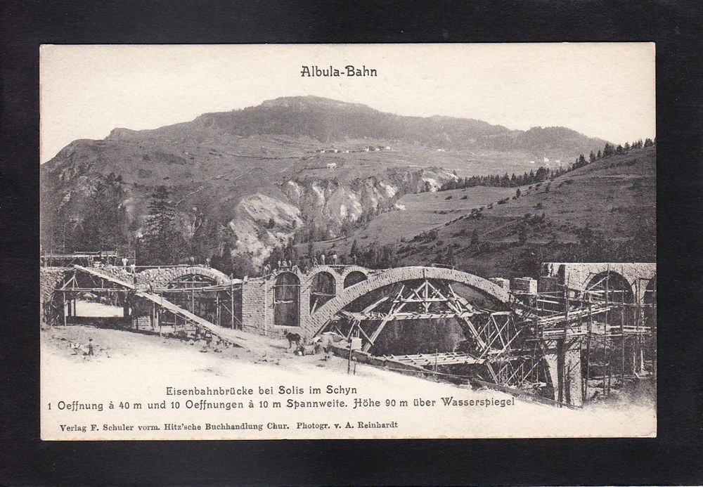 ALBULA-BAHN Brückenbau bei Solis, Schyn (Gebraucht) in Reiden für CHF 8 ...