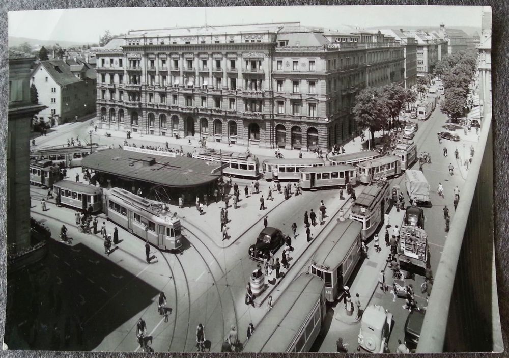 Foto Zürich (III): Paradeplatz, um 1960 | Kaufen auf Ricardo