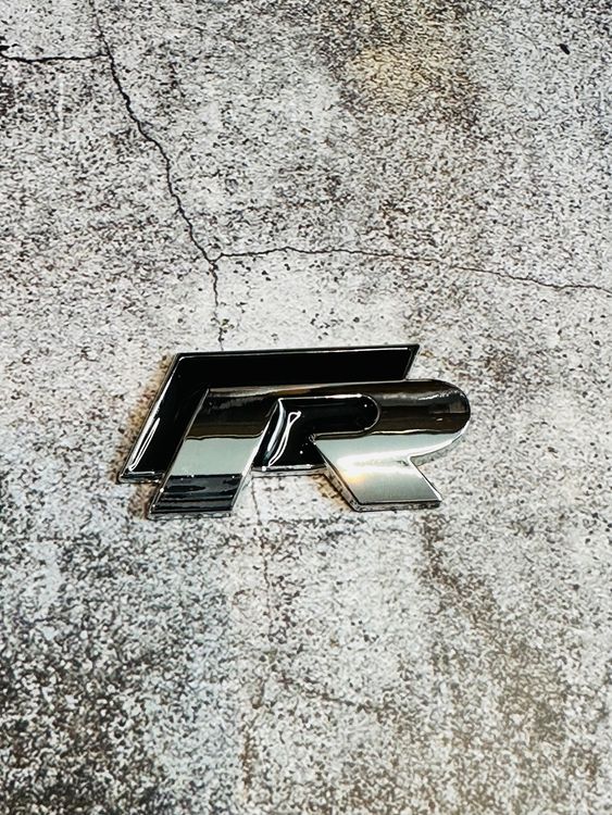 VW R Racing Schriftzug, Emblem, Logo 3D Metall Schwanz/Chrom | Kaufen ...