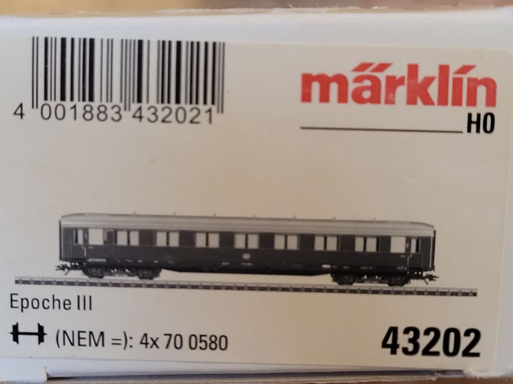 Märklin H0 43202 - Schürzenwagen - DB OVP NEU (Rarität) (Gebraucht) in ...