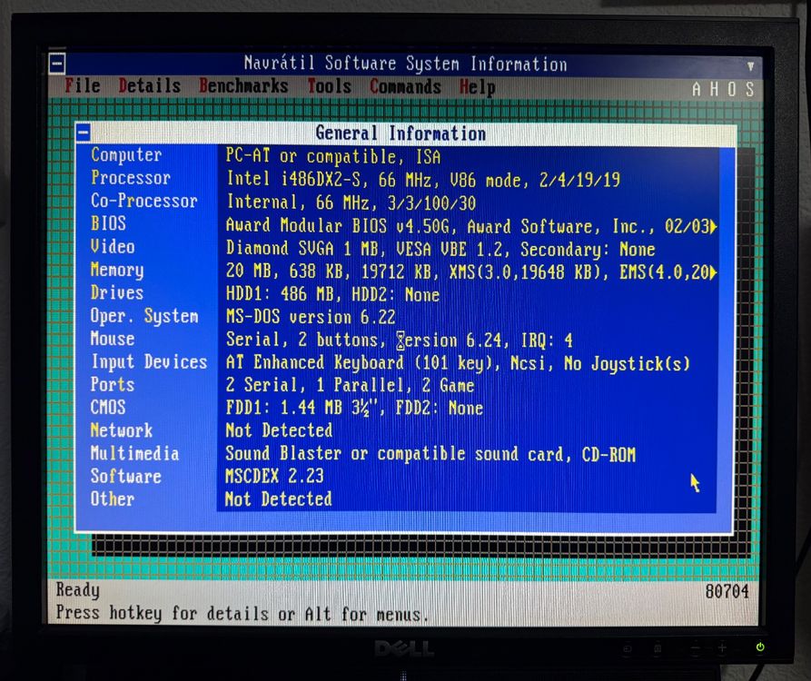 Retro Computer Intel 486DX2-66, 20MB RAM, 500MB HDD,SB16 (Gebraucht) in ...