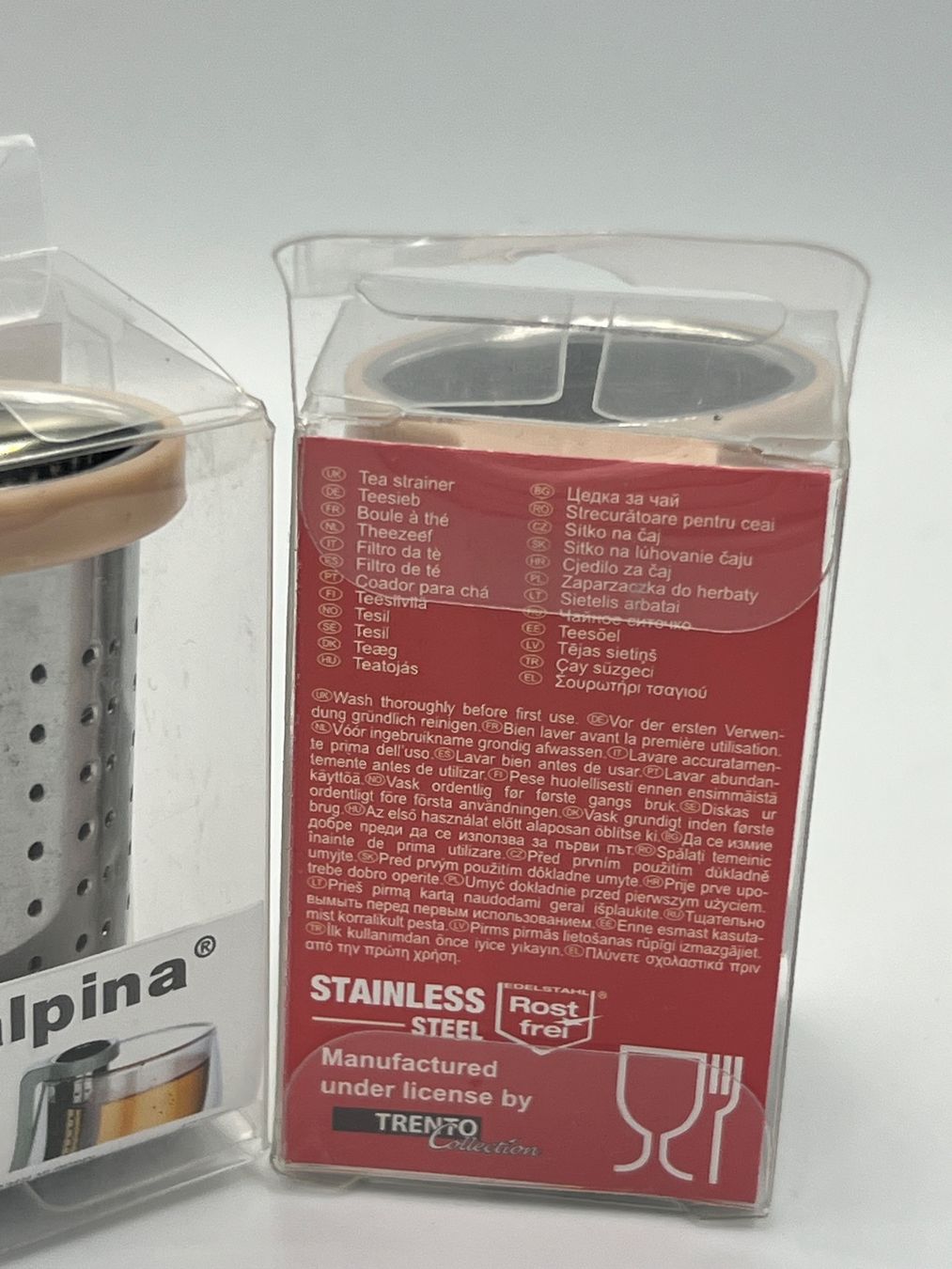 Neues Alpina Teesieb, Edelstahl, 4x3.5 cm, Top Zustand (Neu und ...