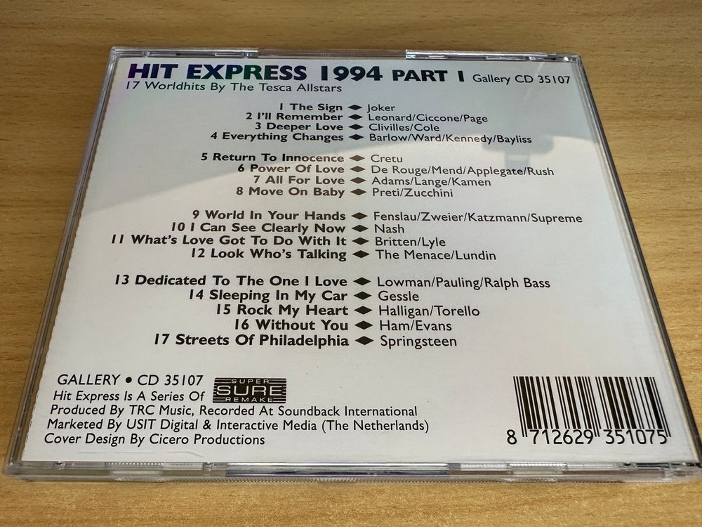 Tesca All Stars - Hit Express 1994 Part 1 (Gebraucht) in Rikon im ...