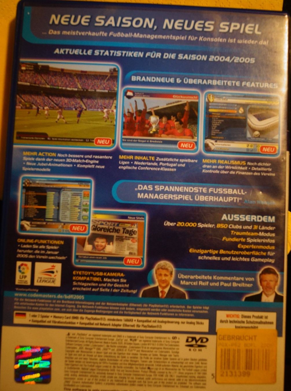 BDFL Manager 2005 - Playstation 2 - Top Zustand! Retro! (Gebraucht) in ...