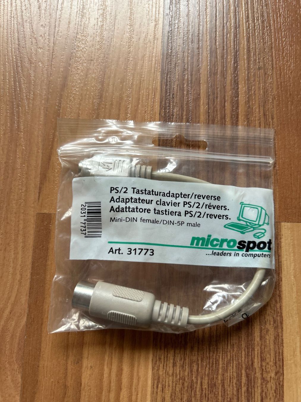 PS/2 Tastatur Adapter Microspot Mini-DIN female/male Top! (Neu und ...