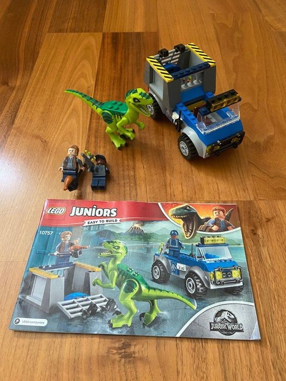 Lego 10757 Jurassic World Raptor Rescue Truck mit Anleitung (Gebraucht ...