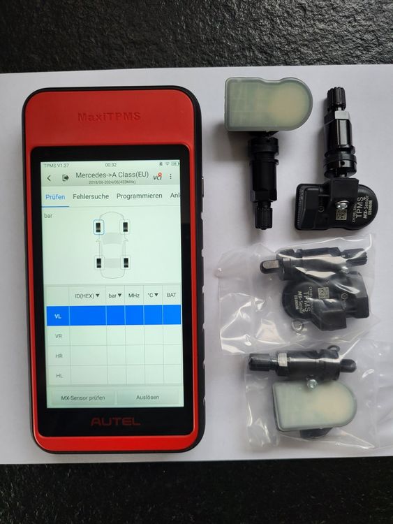 4 x tpms Sensor Reifendrucksensoren vorprogrammiert (Neu und ...